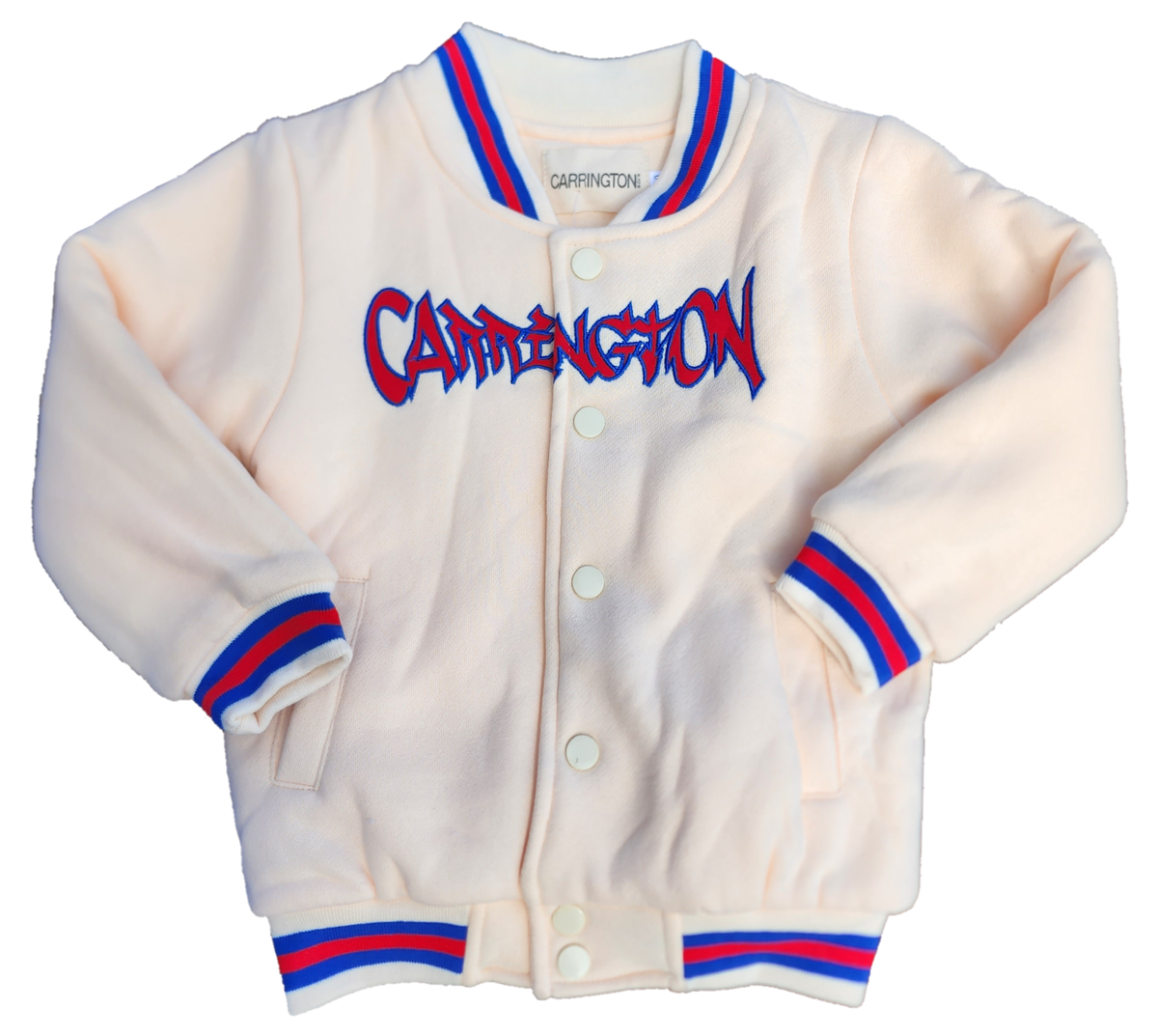 Varsity Jacket - Cream – Carrington Kids